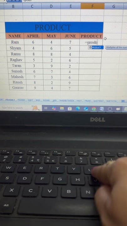 Product formula in ms excel #msexceltricks #computereducation #revavig #reva #exceltutorial # ...