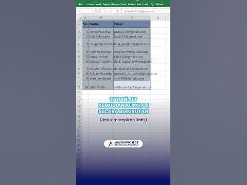 Cara merapikan Data Excel - YouTube
