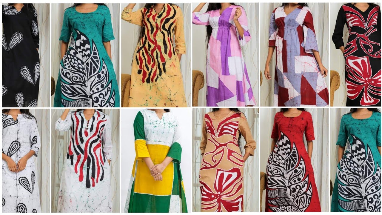 gorgeous batik frock designs | bathik deess designs|beautiful batik ...