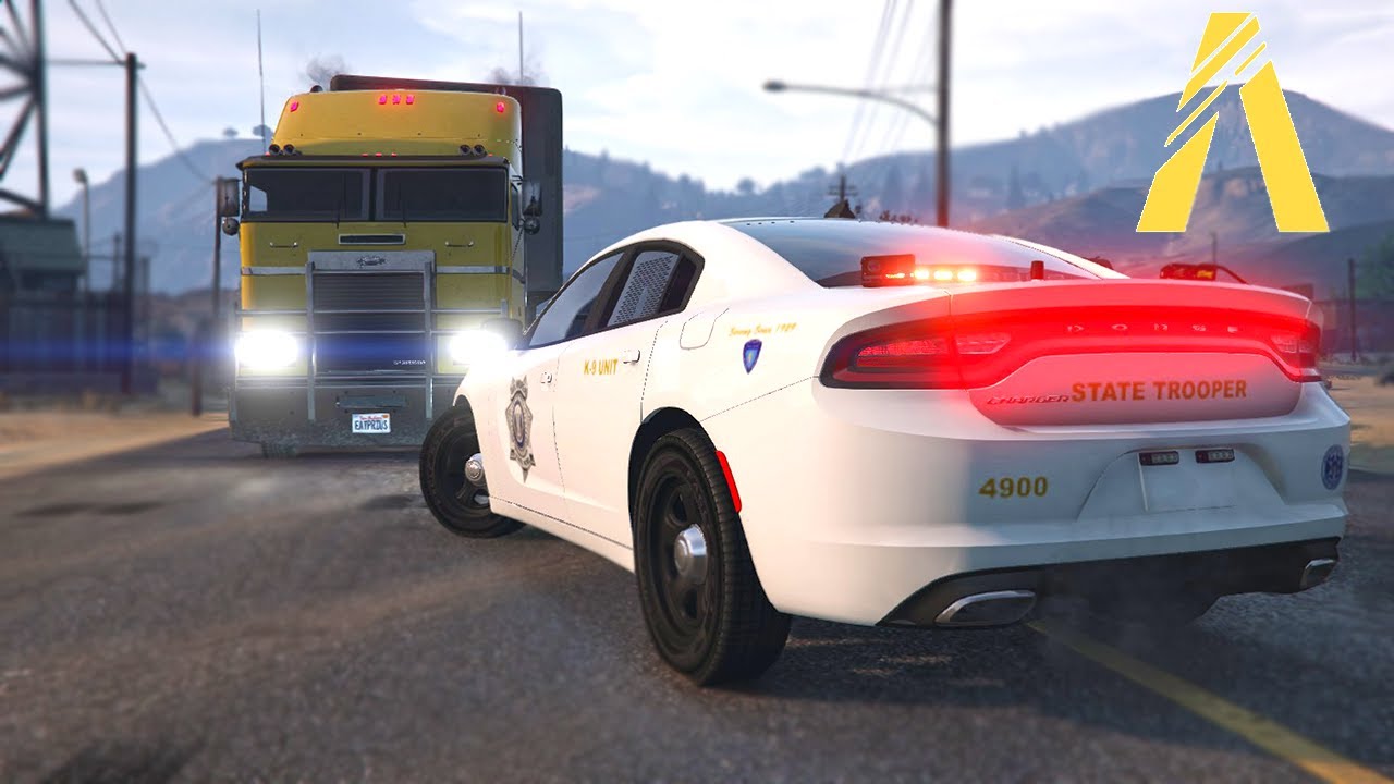 RUNNING FROM POLICE SMOKEY & THE BANDIT STYLE | GTA V FIVEM (SJRP ...