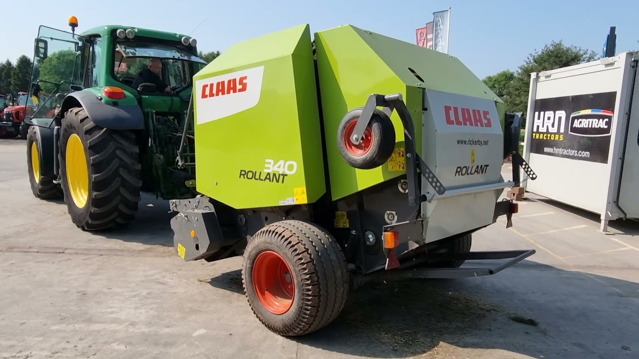 HRN Ref: 12008442 Claas 340 Rollant Round Baler - YouTube