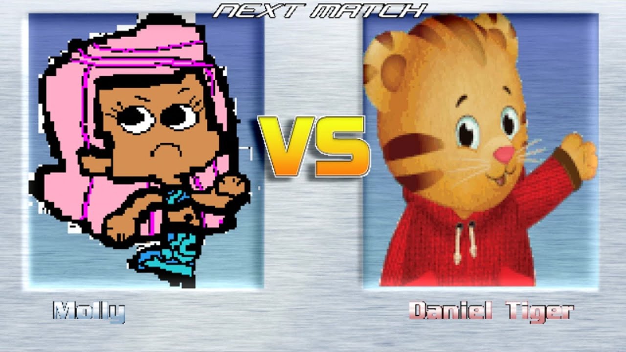 M.U.G.E.N BATTLES | Molly vs Daniel Tiger | Bubble Guppies vs Daniel ...
