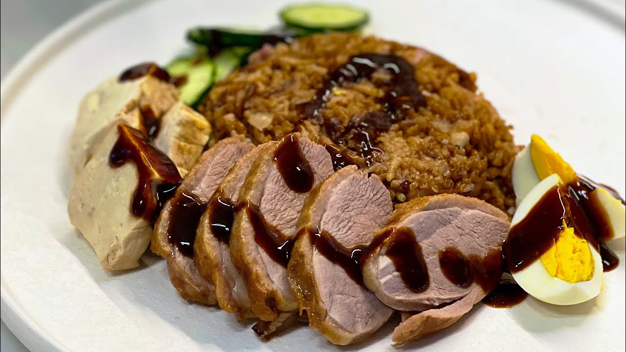 Rice Cooker Recipe - Duck with Yam Rice (a simplified braised duck yam ...