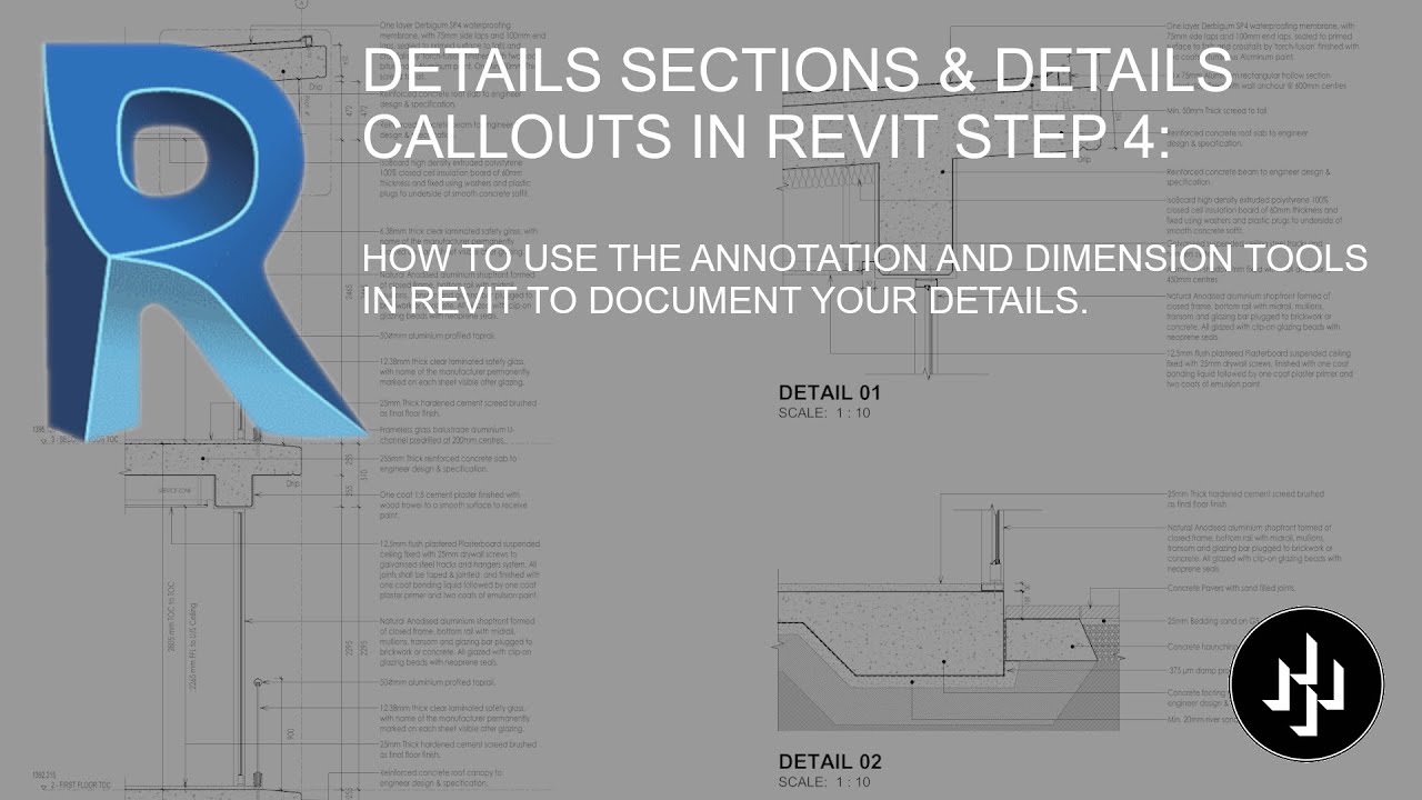 DETAIL SECTIONS & DETAIL CALLOUTS IN REVIT STEP 4: - YouTube
