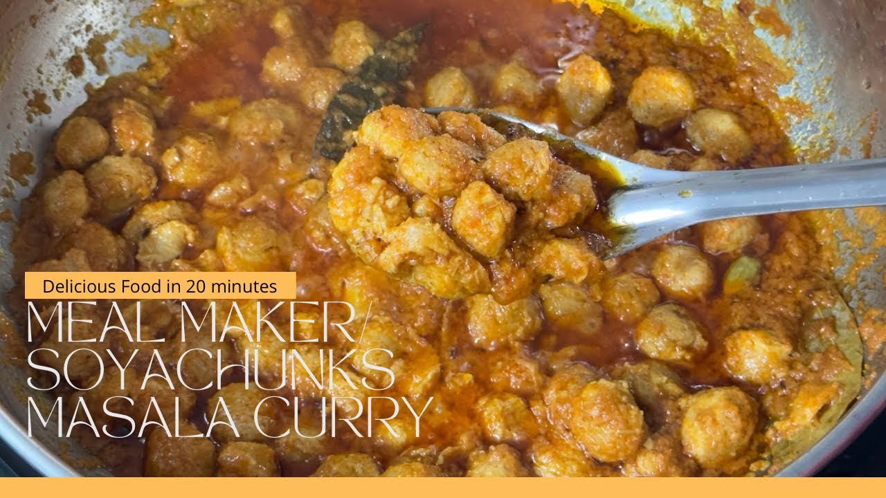Meal maker curry|soya chunks recipe|soya chunks masala recipe |youtube ...