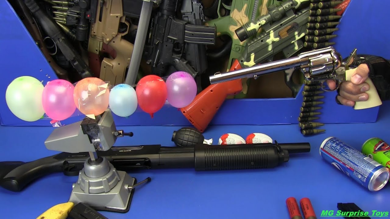 Guns Toys ! Airsoft War-Box of Toys - YouTube