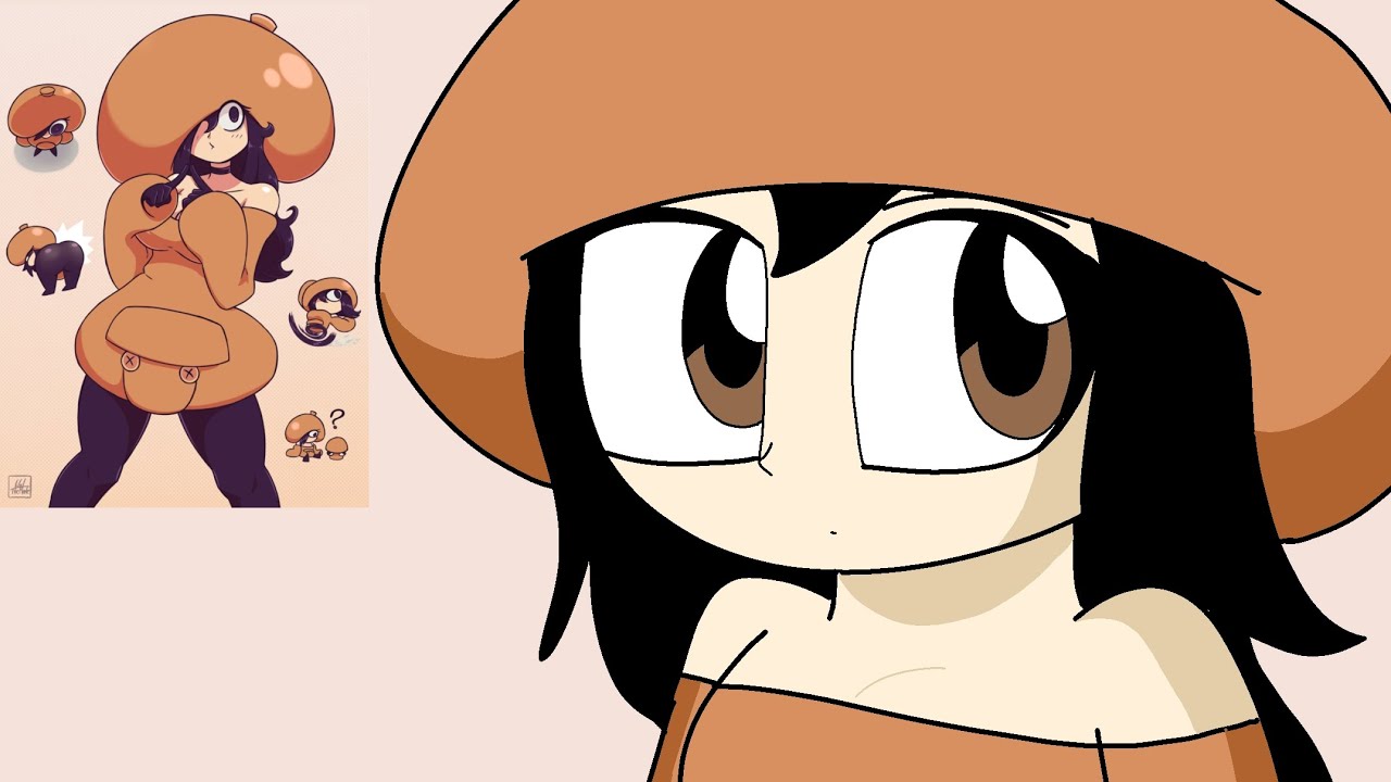 dibujando a gal mushroom de las topping gals de pizza tower - YouTube