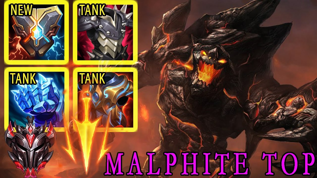 Better Wild Rift -NEW Lethal Tempo MALPHITE TOP MAX TANK Build Runes ...