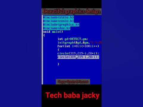 #39 C programming Graphics design in c || #for_loop #graphics #short video #shorts - YouTube