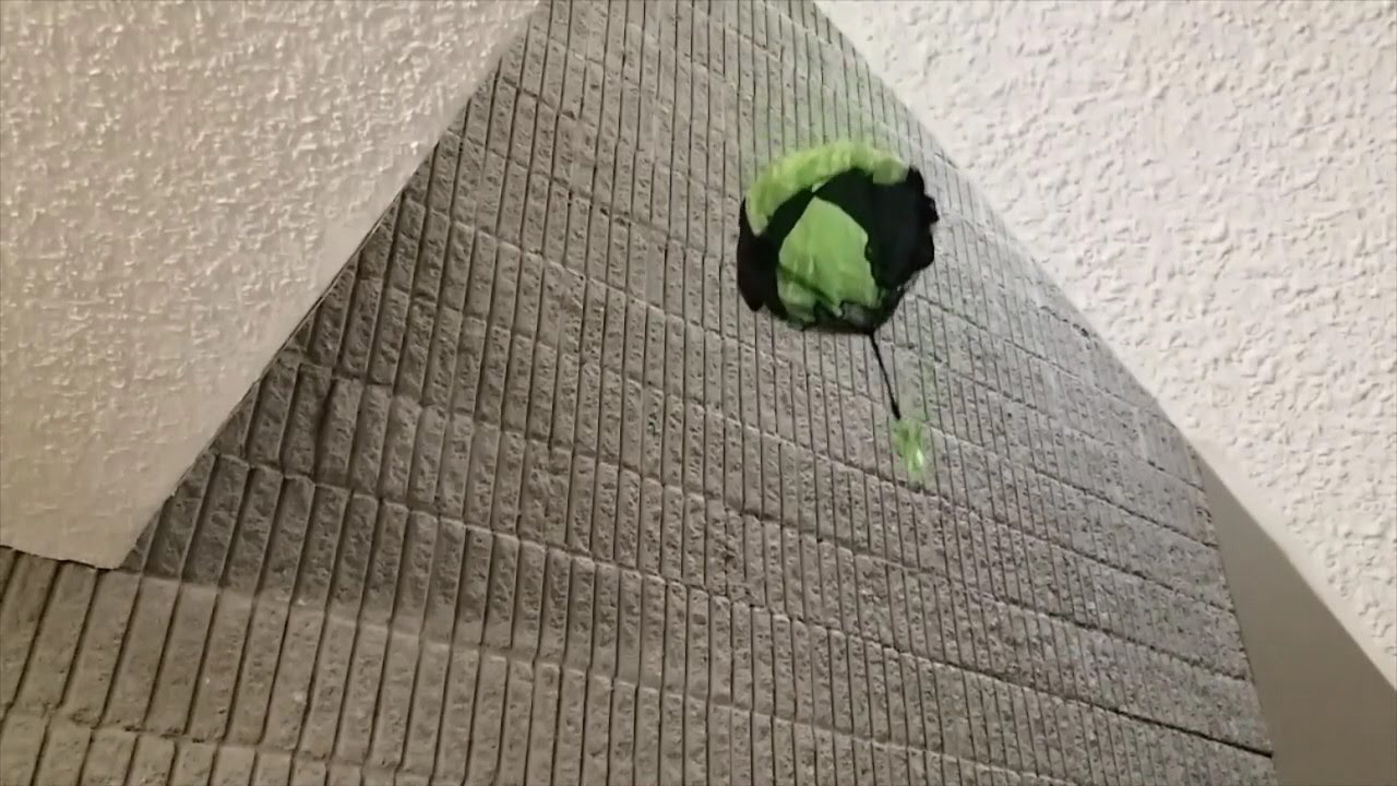 Parachute Army Man falling in Slow Motion - YouTube