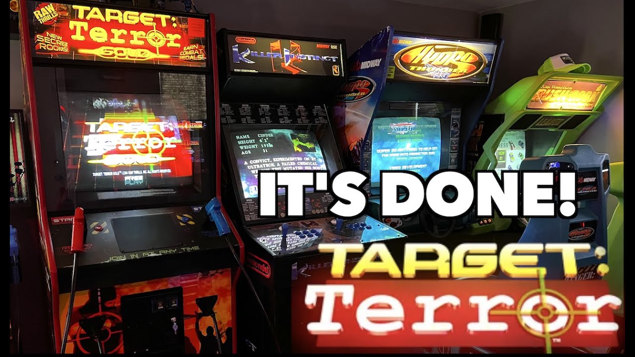 Putting the Final Touches on my Target Terror Gold Cabinet | It's DONE ...