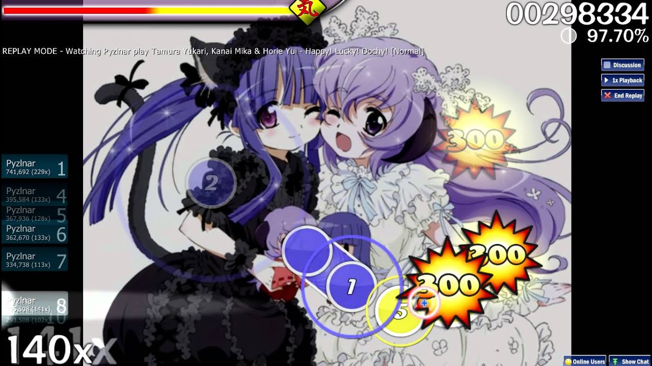 [Osu!] Happy! Lucky! Dochy! - YouTube