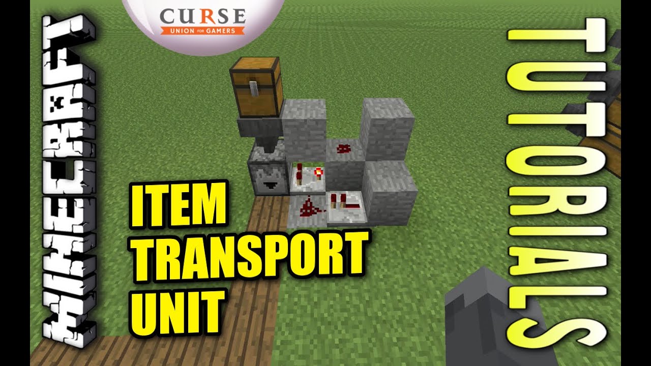 Minecraft PS4 - ITEM TRANSPORT SYSTEM - How To - Tutorial ( PS3 / XBOX ...