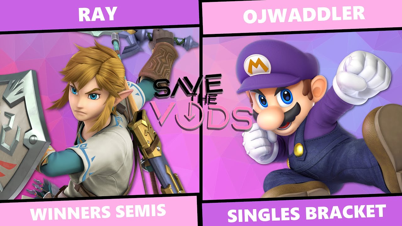 Save The Vods #60: Winners Semis - Ray (Link) vs Ojwaddler (Mario) SSBU ...