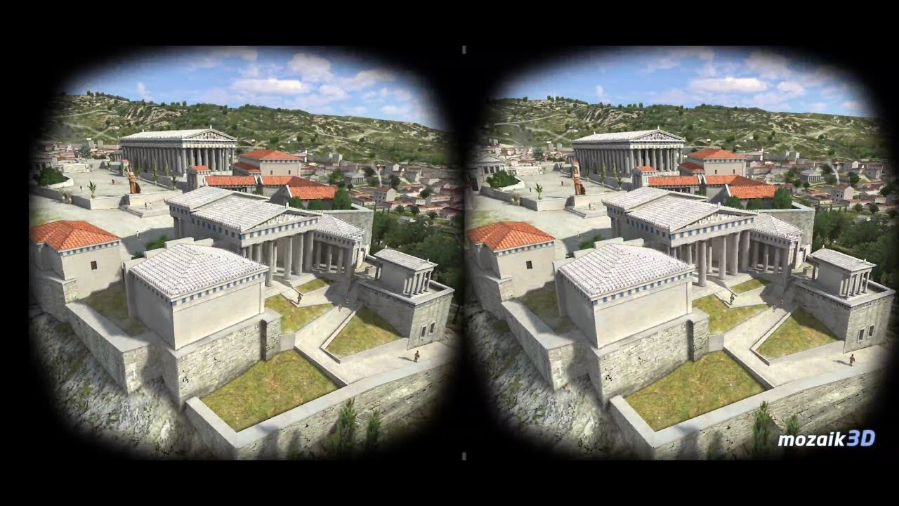 Acropolis in Athens VR box 360 - YouTube