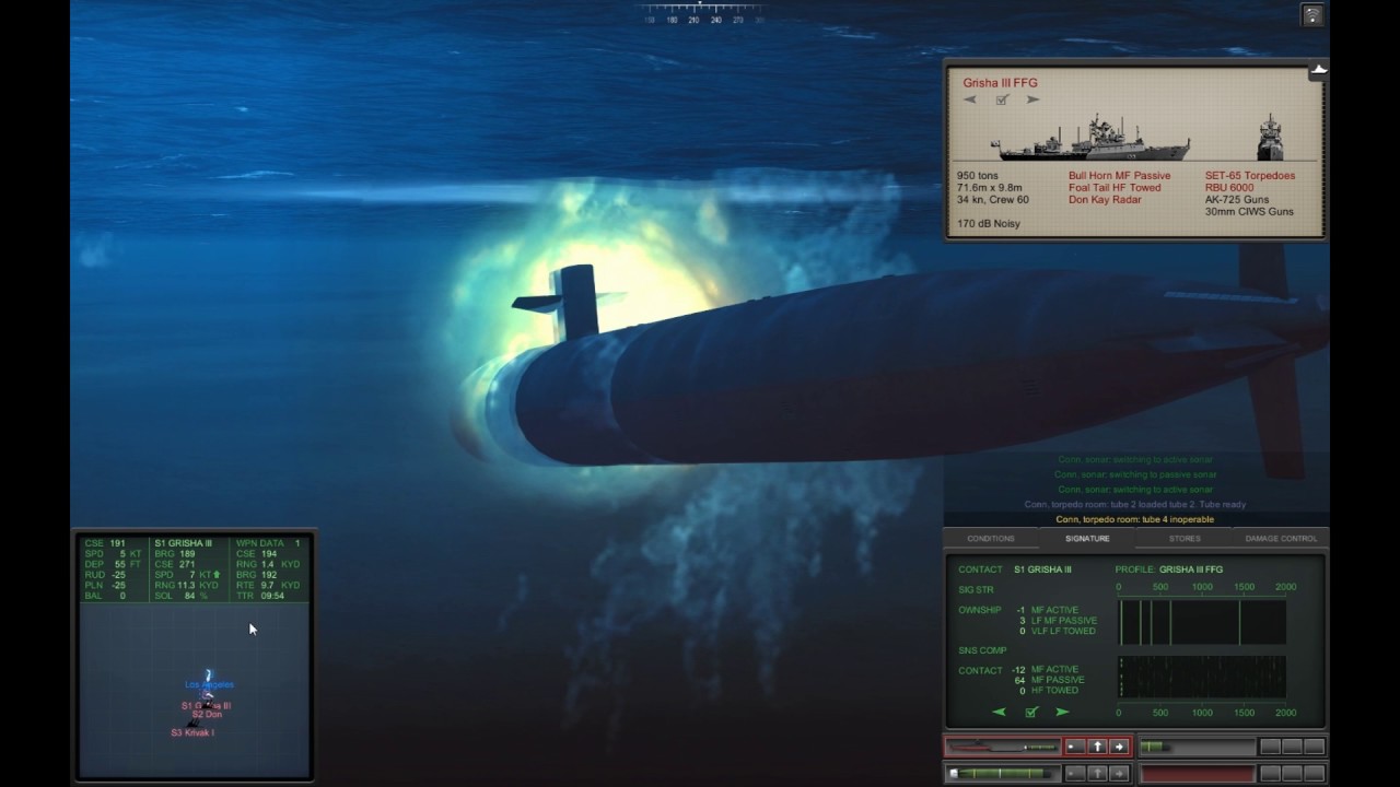 cold waters gameplay SUBMARINE WARFARE SIMULATOR - YouTube
