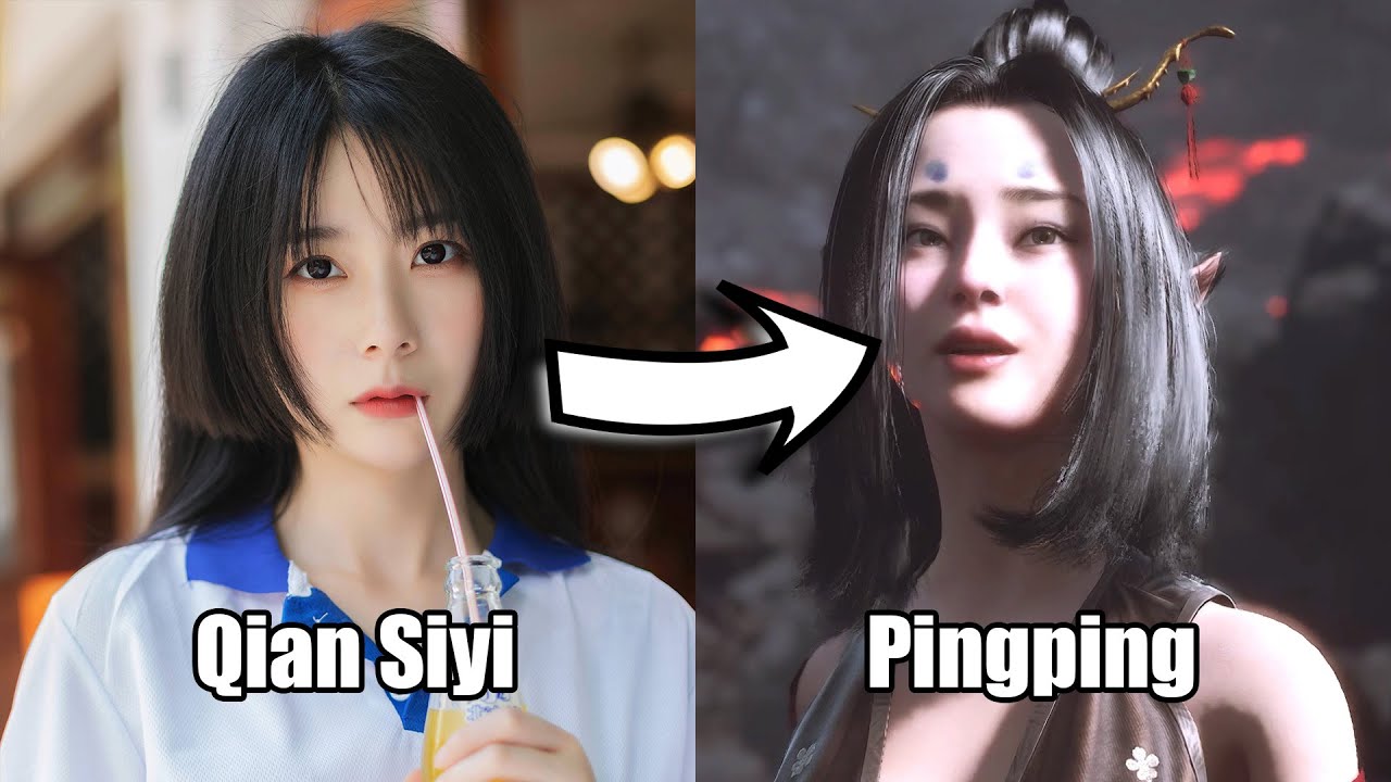 Black Myth Wukong All Female Characters Face Models in Real Life - YouTube