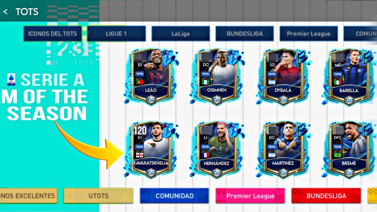 YA SALIÓ! Estos son los TOTS de la serie A *ÉPICO* | FIFA Mobile 23 ...