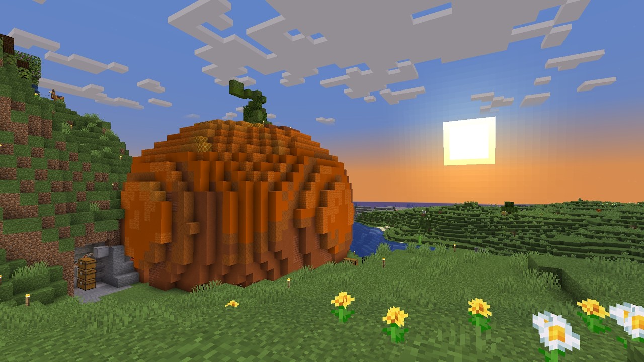 Let's Play Minecraft - #49: Giant Pumpkin Farm! - YouTube