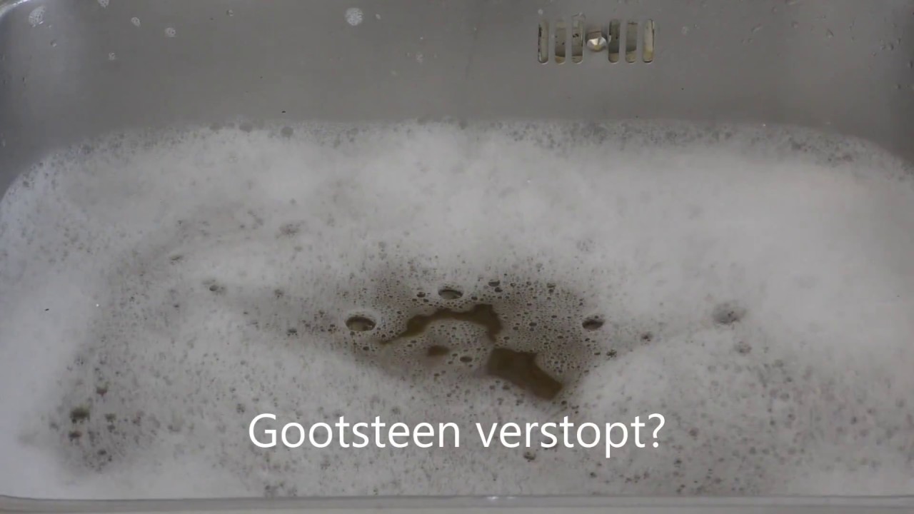 Gootsteen verstopt - YouTube