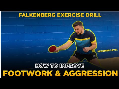 Beginner Footwork training exercise | Falkenberg drill | Table Tennis ...