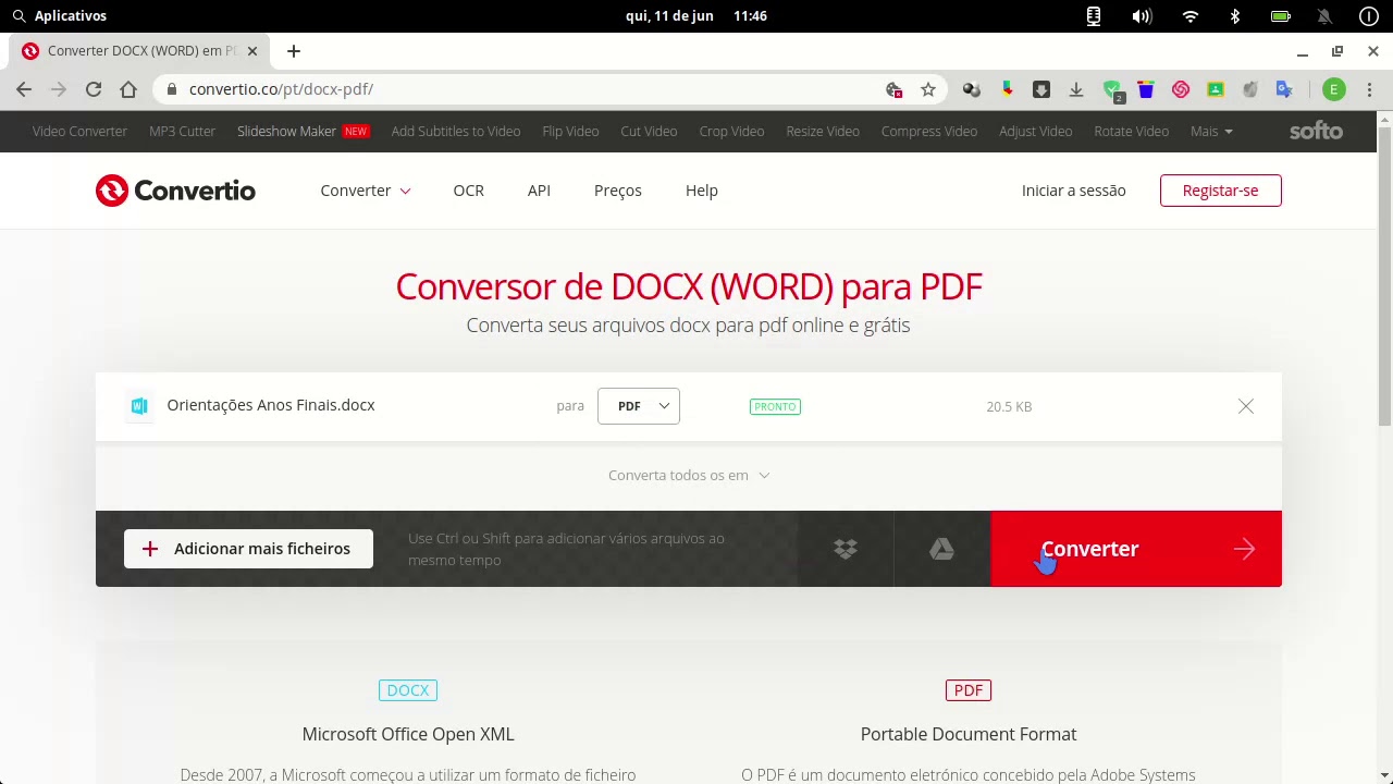 Convertio - Site para converter arquivos em vários formatos. - YouTube
