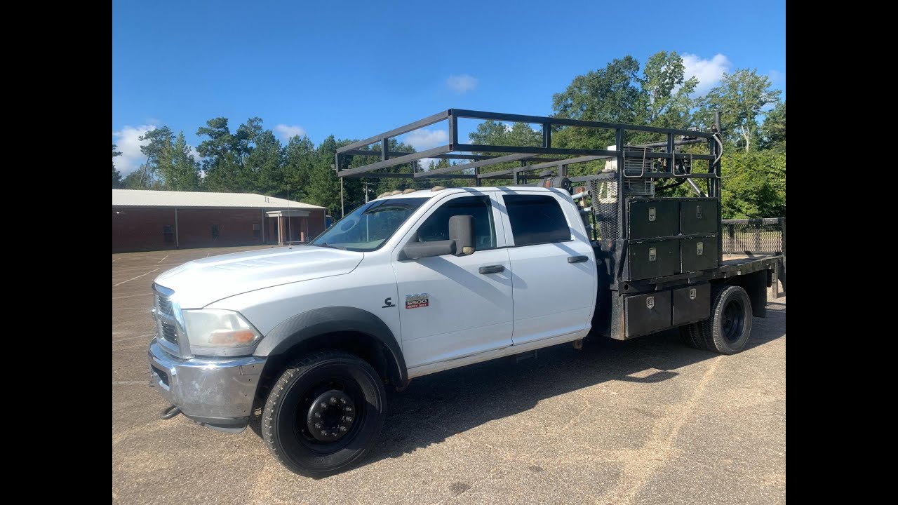 2011 Dodge Ram 5500 4 Door Crew Cab Diesel Dually Utility Body Truck ...