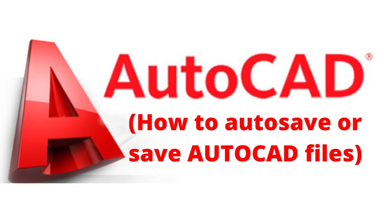 How to autosave or save AUTOCAD files - YouTube