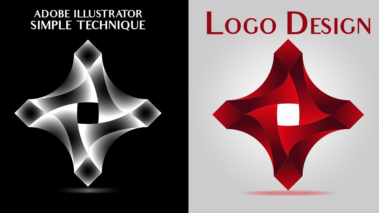 Glowing Logo Design in Illustrator | 3d Logo Design #neon - YouTube