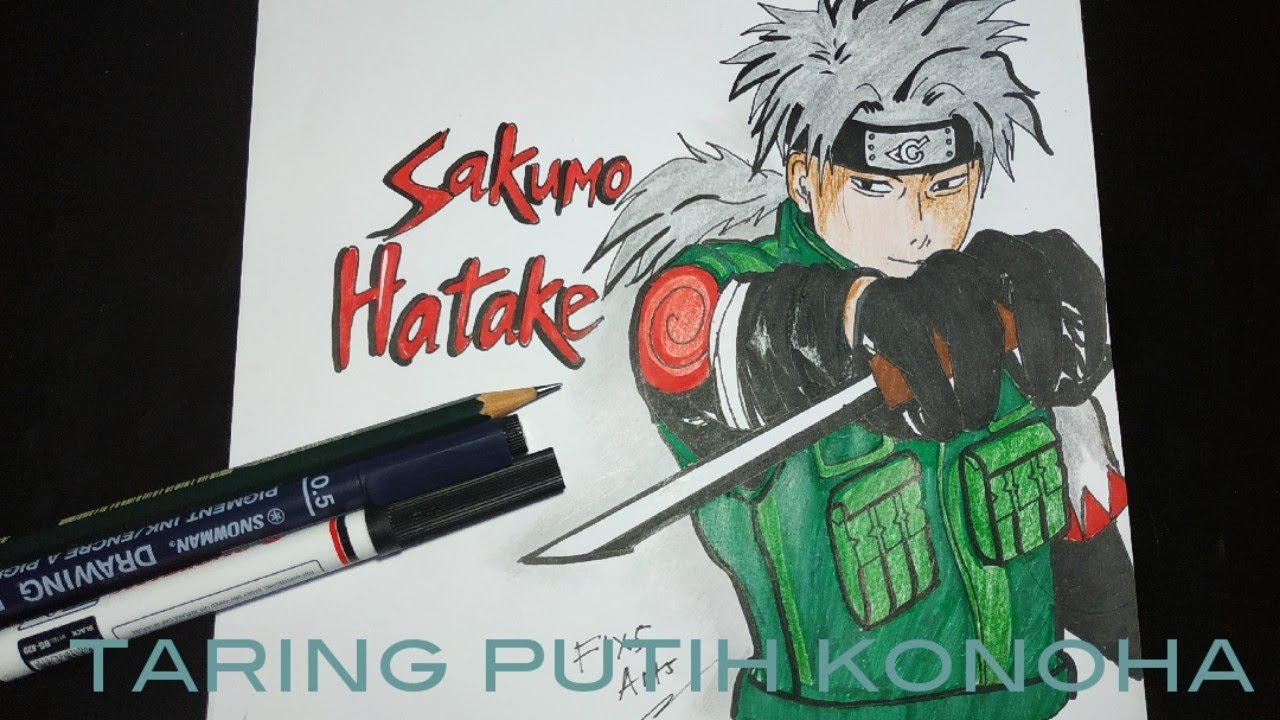 Menggambar Sakumo Hatake si Taring Putih Konoha!! - YouTube