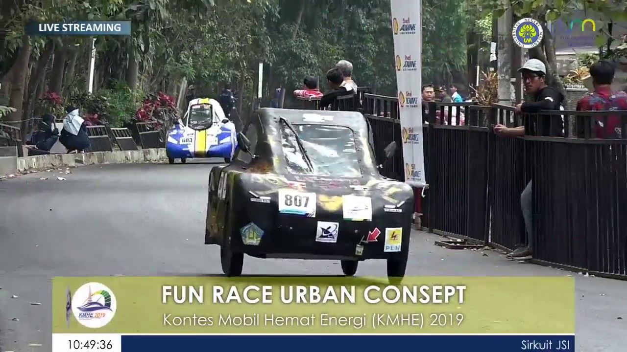 🔴 LIVE - Fun Race Urban Consept Kontes Mobil Hemat Energi (KMHE) 2019 ...