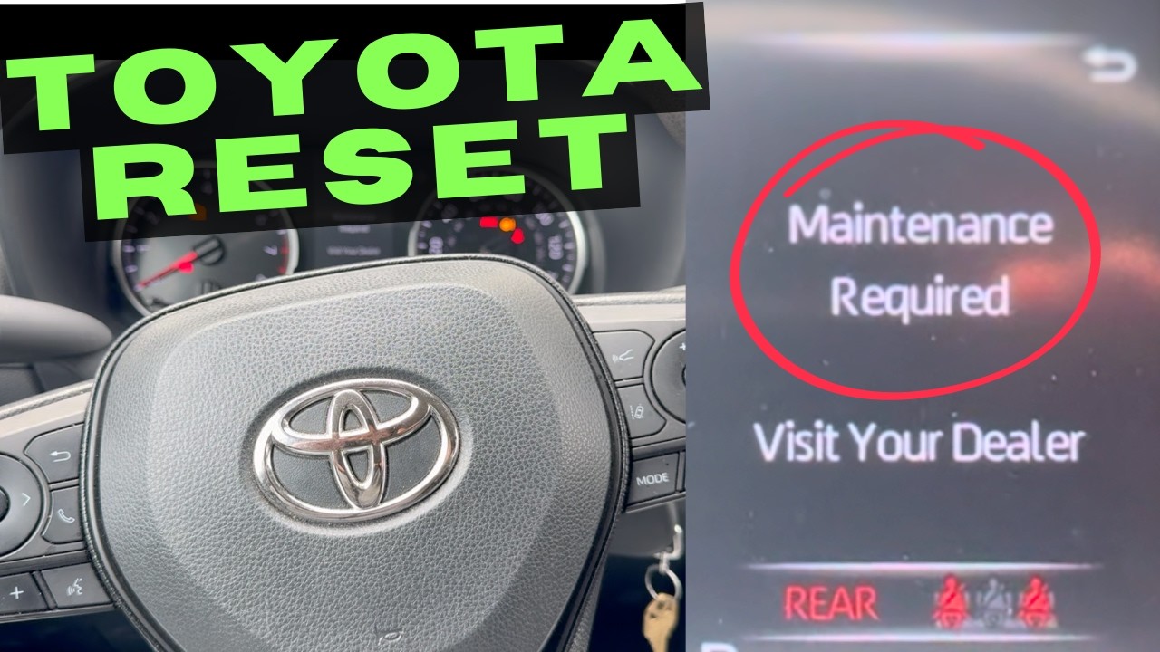RESET Toyota Maintenance Required Light in 30 Seconds! - YouTube