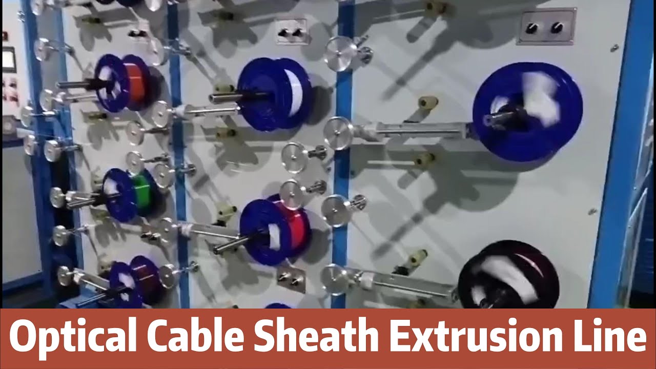 Optical Cable Sheath Extrusion Line - YouTube