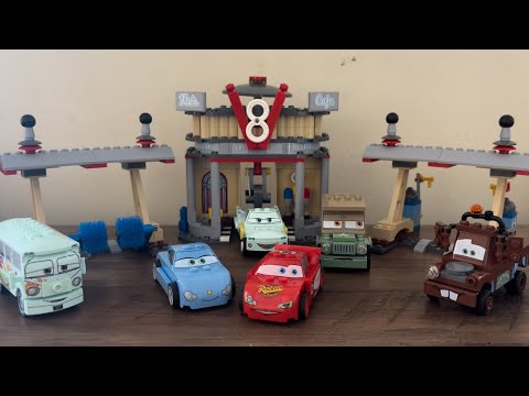 Lego Pixar Cars Flo’s V8 Cafe Review - YouTube