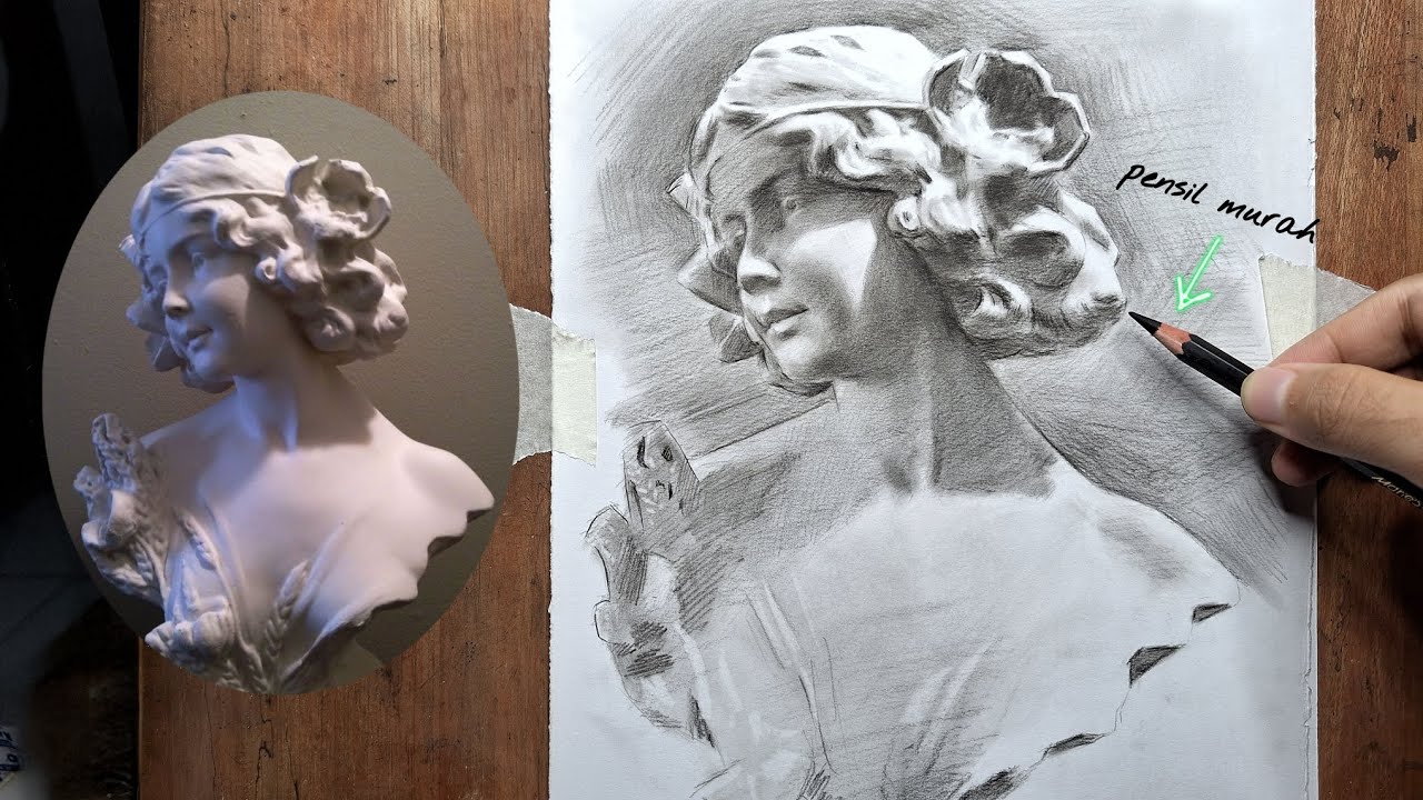 how to draw statue shadows - YouTube