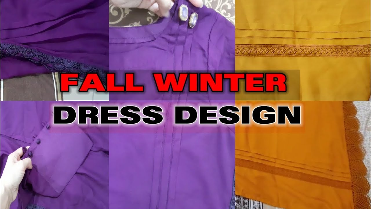 Fall winter dress designs ll quad set dress designs ll plain dress ...