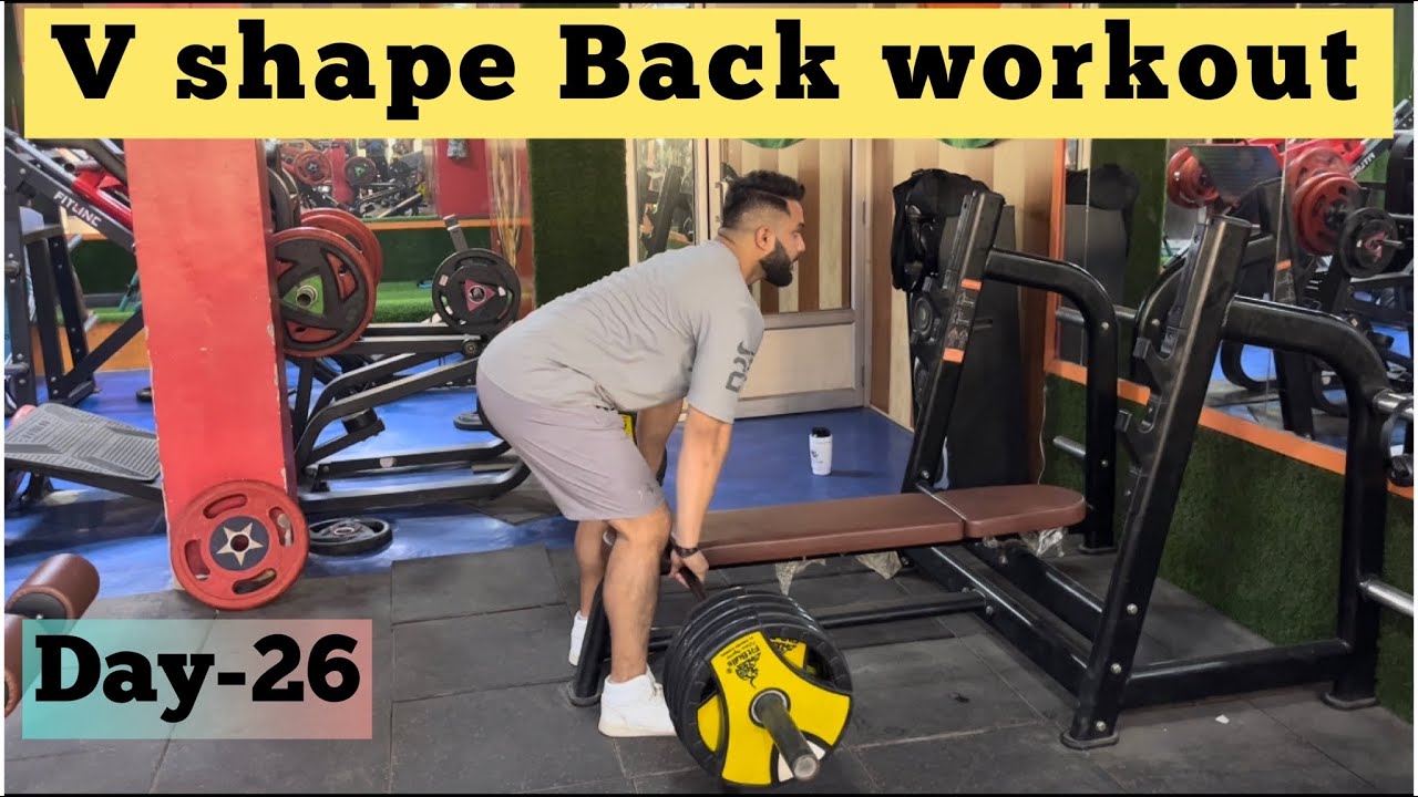 Day-26 Muscle gaining series | Back & rear shoulder workout | Rahul rao ...