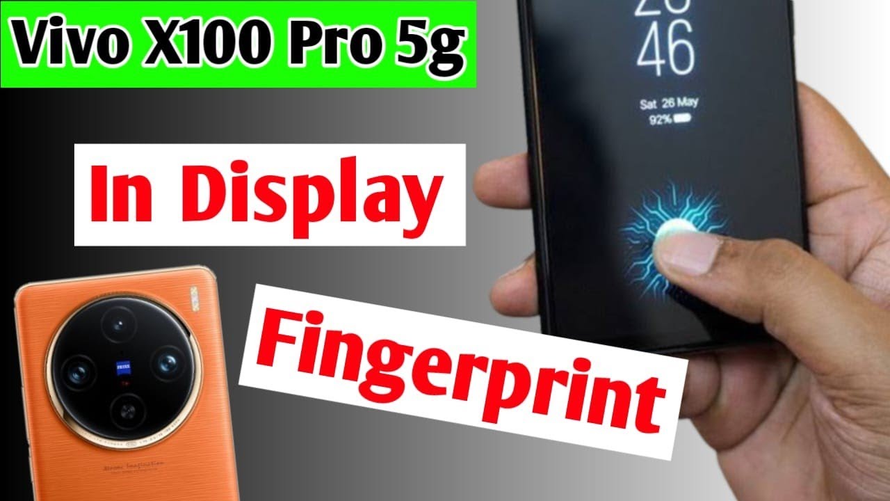Vivo x100 pro 5g in display fingerprint setting | how to set in display ...