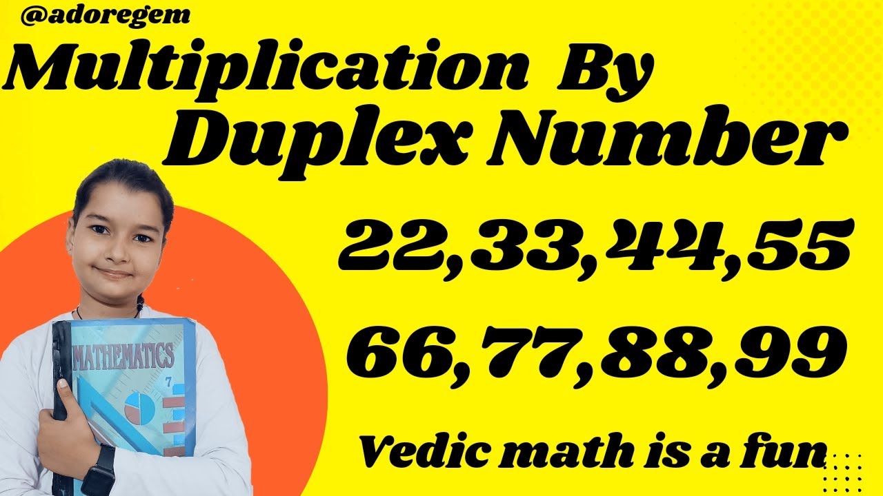 Multiplication by Duplex Number | Vedic math | maths tricks | multiplication tricks | Duplex ...