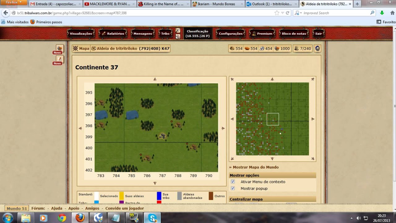 Tribal Wars Tutorial - Instruções para o começo do game - YouTube