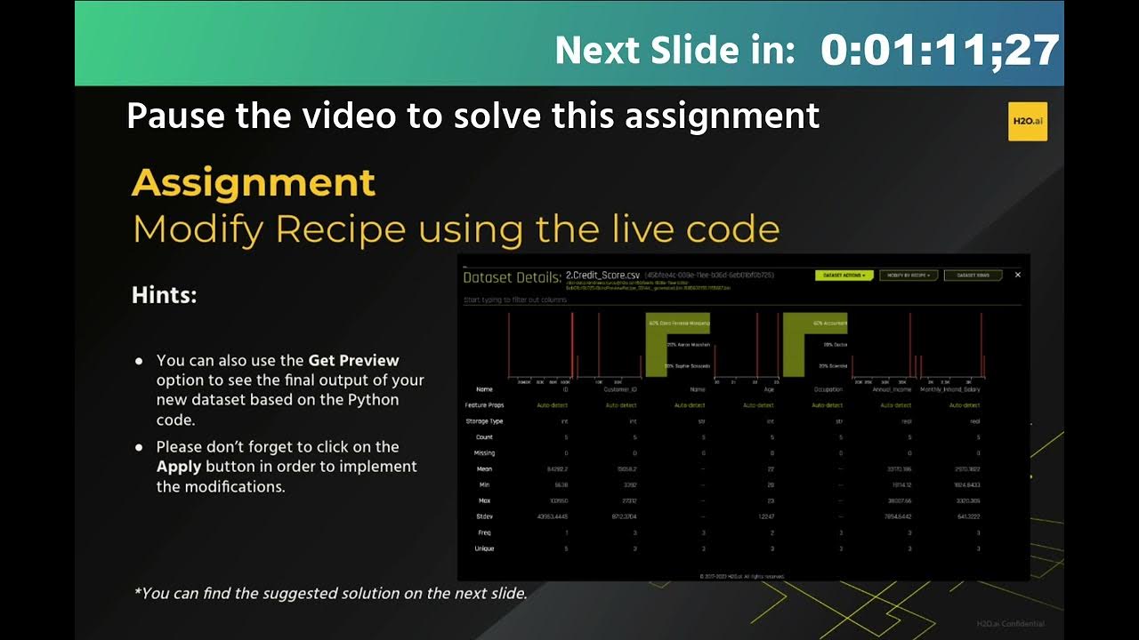 Assignment 1 - Modify recipe using live code / DAI Starter Course - YouTube
