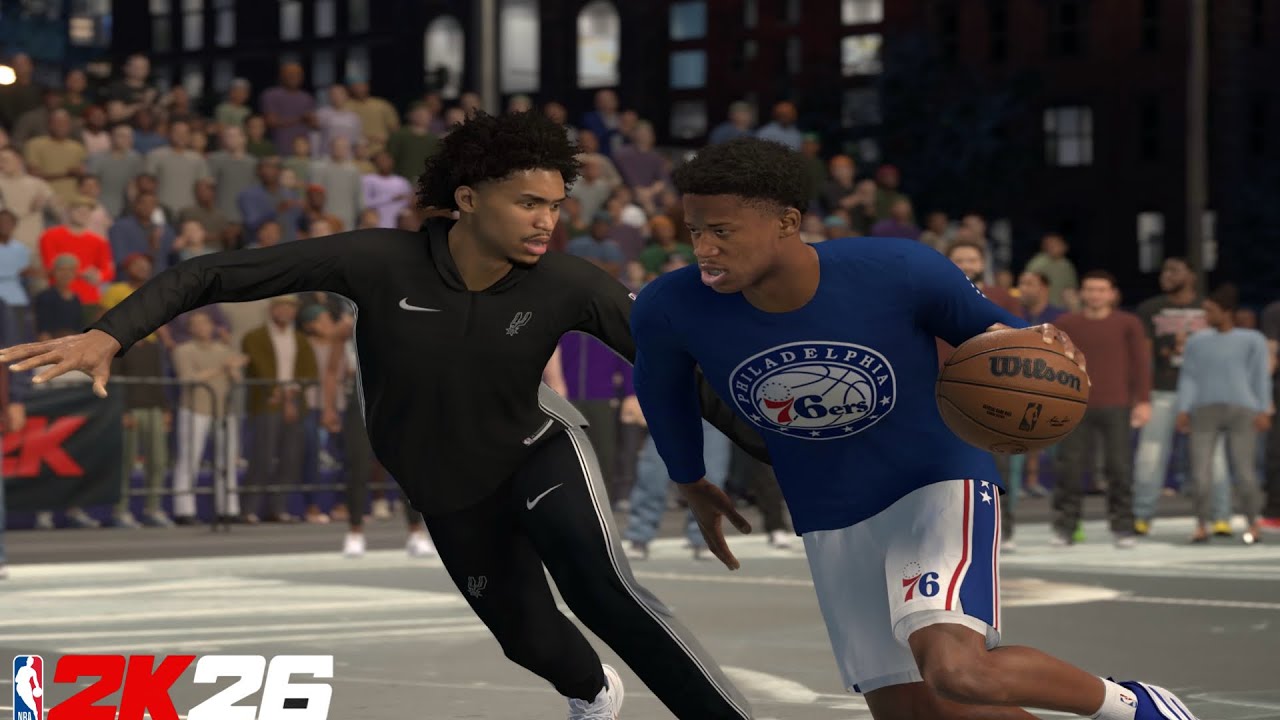 NBA 2K26- Dylan Harper VS VJ Edgecomb Blacktop 1V1 - YouTube