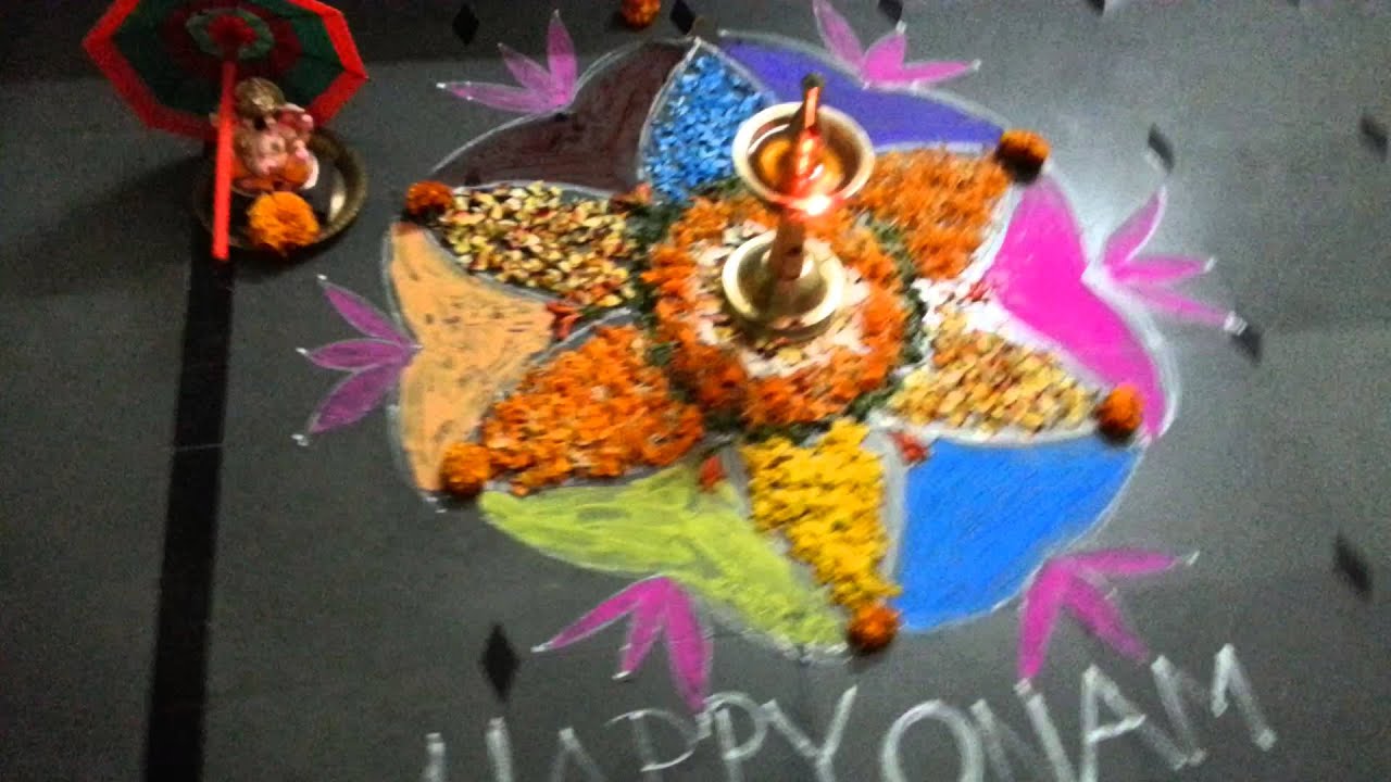 Geetha Raman's ONAM poo kollam - YouTube