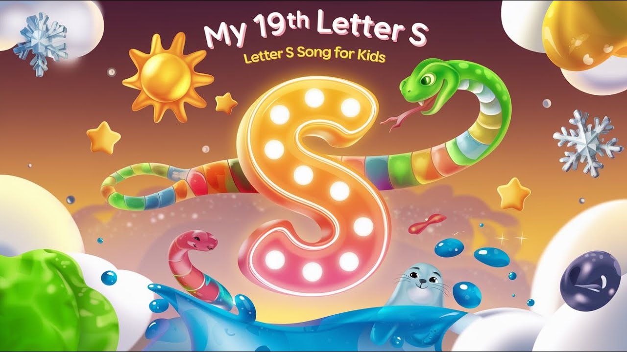 My 19th Letter S | Letter S Song For Kids | Preschool Learning Video # ...