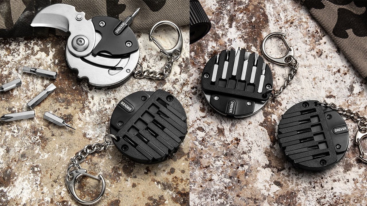 Multifunctional Coin Round Folding Knife Screwdriver Review - YouTube