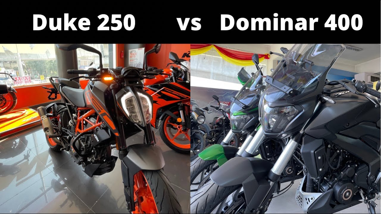 2021 KTM Duke 250 vs Dominar 400 Detailed Comparison - YouTube