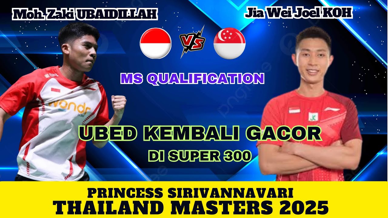 Moh. Zaki UBAIDILLAH (INA) vs Jia Wei Joel KOH (SGP) | Qualification R ...