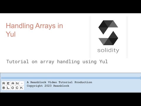 Working with arrays in Yul - YouTube