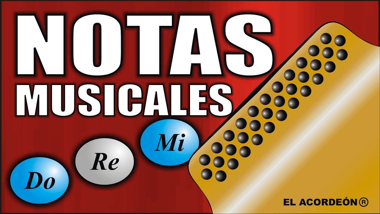 NOTAS MUSICALES / ACORDEON - YouTube