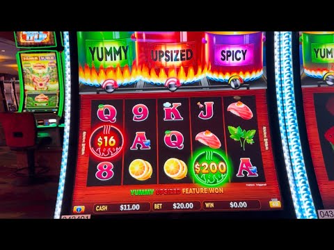 YUMMY UPSIZED JACKPOT!!! AT $20 BET BIG HOT FLAMING POTS #massive , # ...